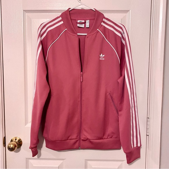 adidas | Jackets & Coats | Adidas Track Jacket Dusty Rose | Poshmark